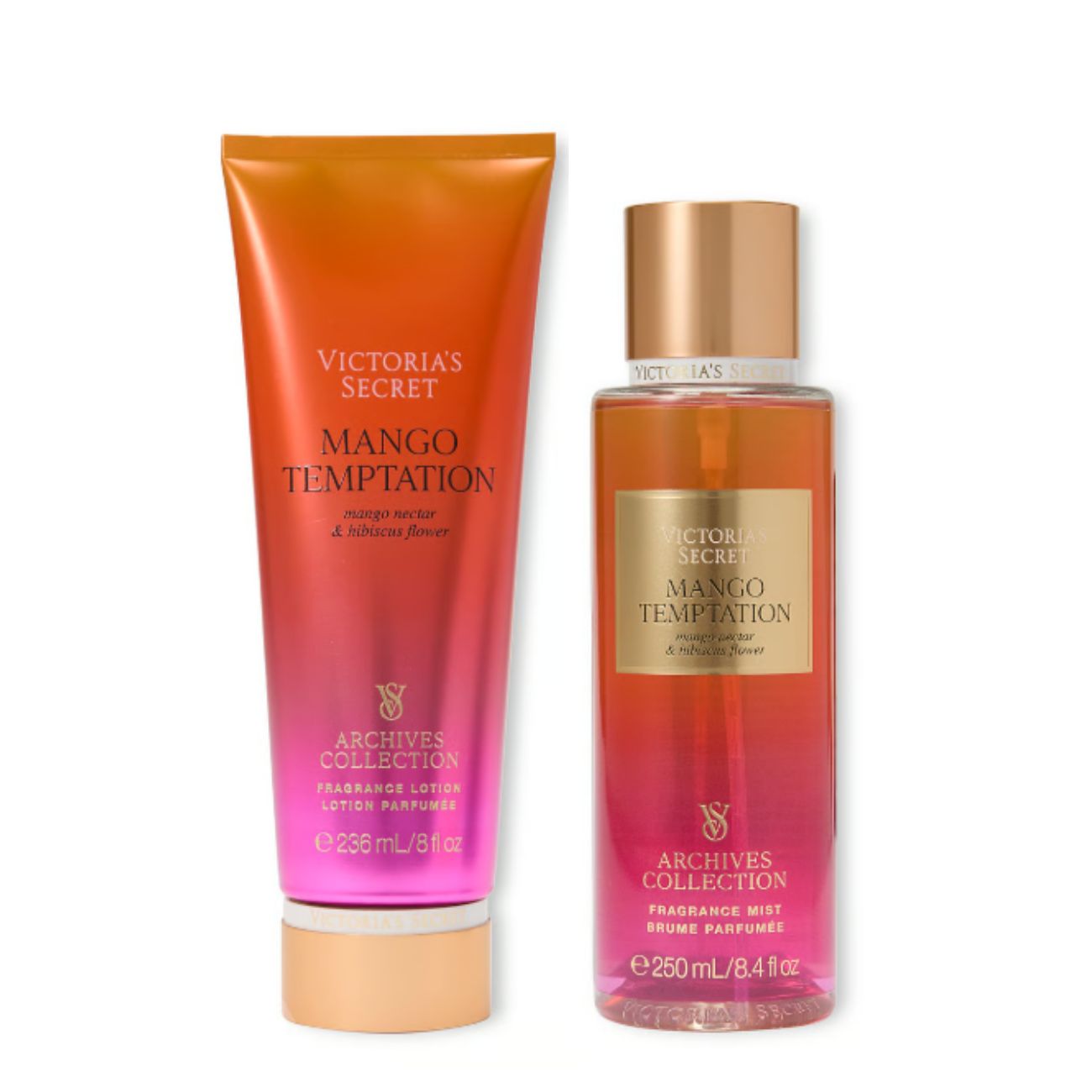 Set Victoria's Secret Mango Temptation crema y body loción – demayoreo